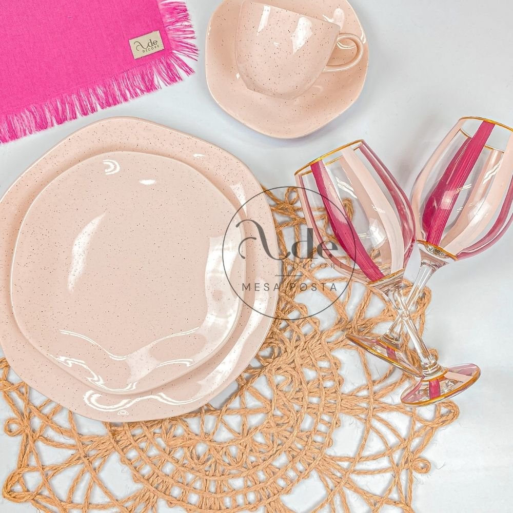 Prato De Sobremesa Ryo Pink Sand Oxford - 21,5 cm